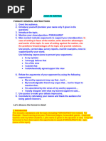 Debate Writing - Class XI | PDF