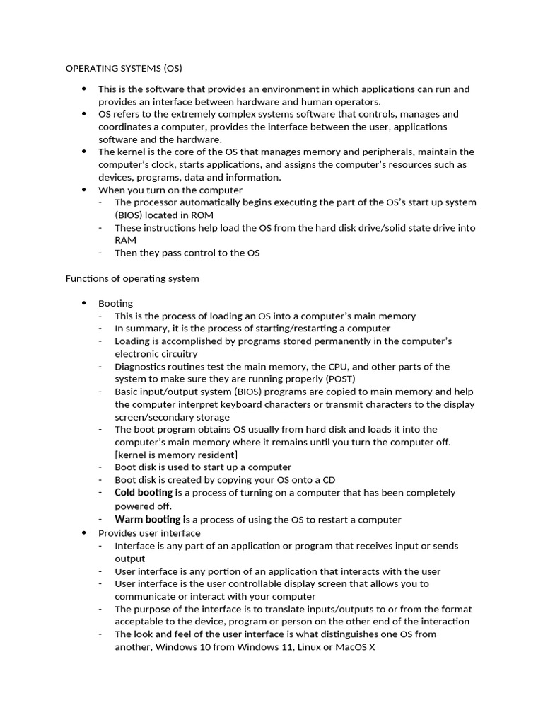 Operating Systems | PDF | Operating System | Booting Operating Systems | PDF | Operating System | Booting