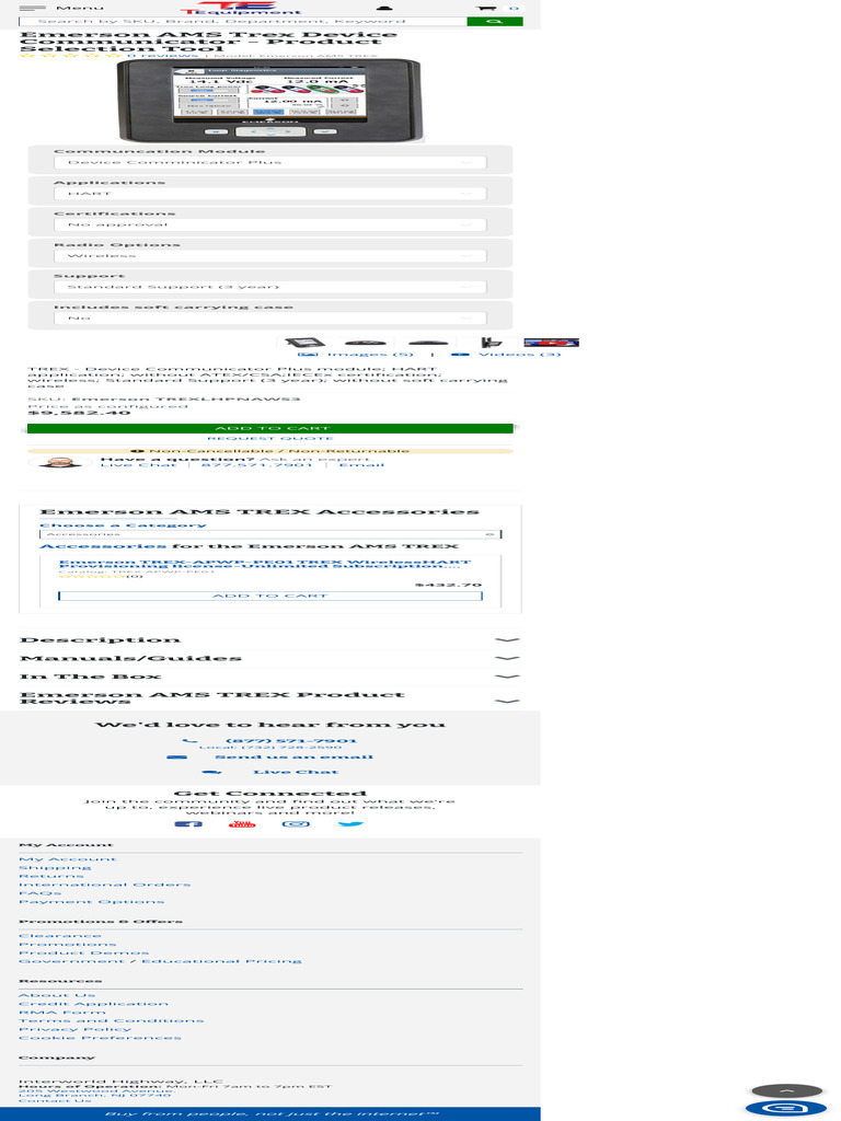 Emerson AMS Trex Device Communicator - Product Se | PDF | Software | Telecommunications