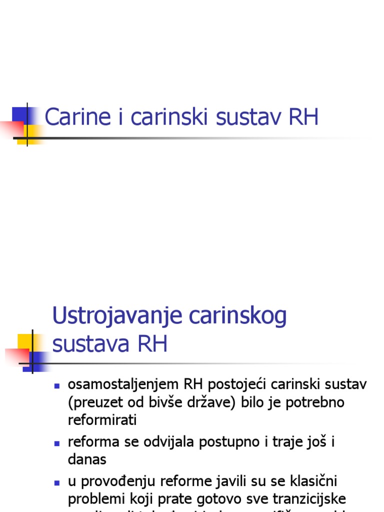 Carine I Carinski Sustav RH-PSH | PDF