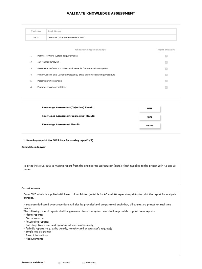 Validate Knowledge Assessment 23.10.2023 | PDF | Electrical Engineering ...