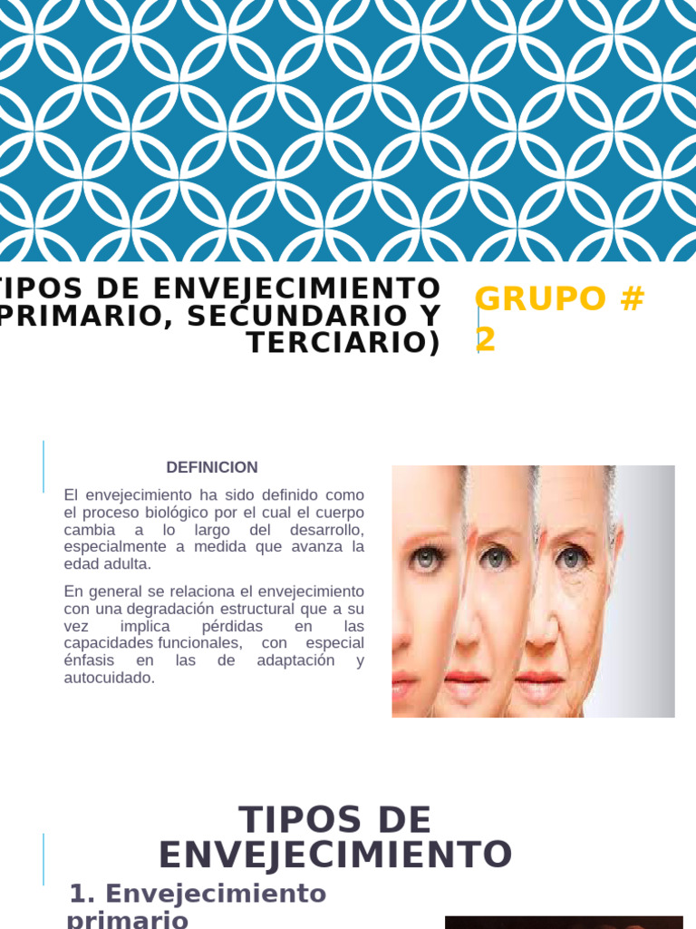 Tipos de Envejecimiento (Primario, Secundario y | PDF | Envejecimiento | Sistema inmune
