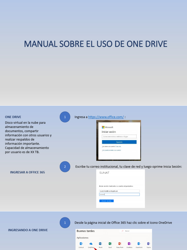 Guia OneDrive | PDF | Archivo de computadora | Informática