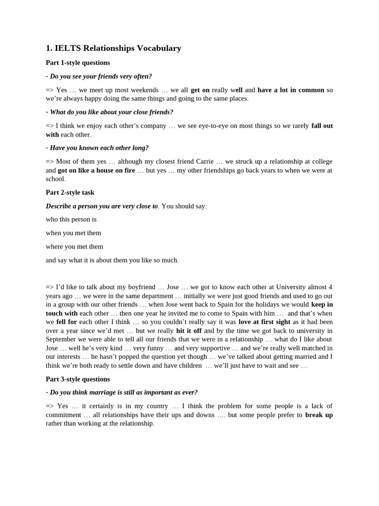 Vocabulary For IELTS Topics | PDF | Internet | Schools