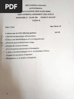 1st Sem BSC BOTANY Previous Years Question Papers | PDF