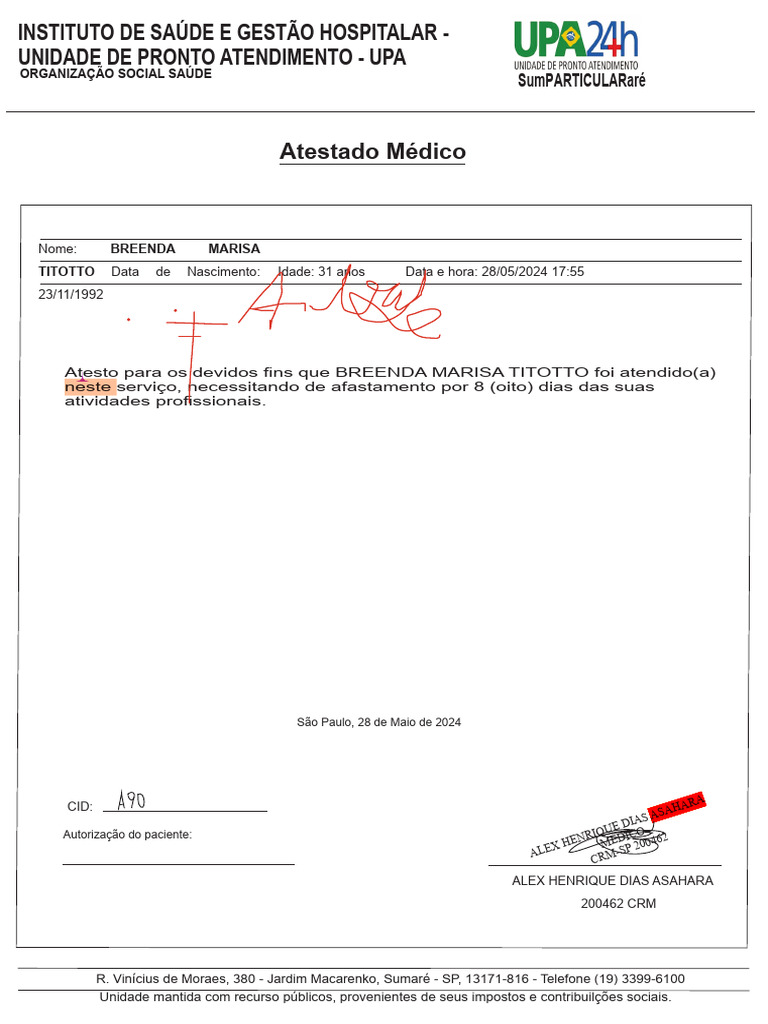 ATESTADO_EDITÁVEL_UPA[1] | PDF