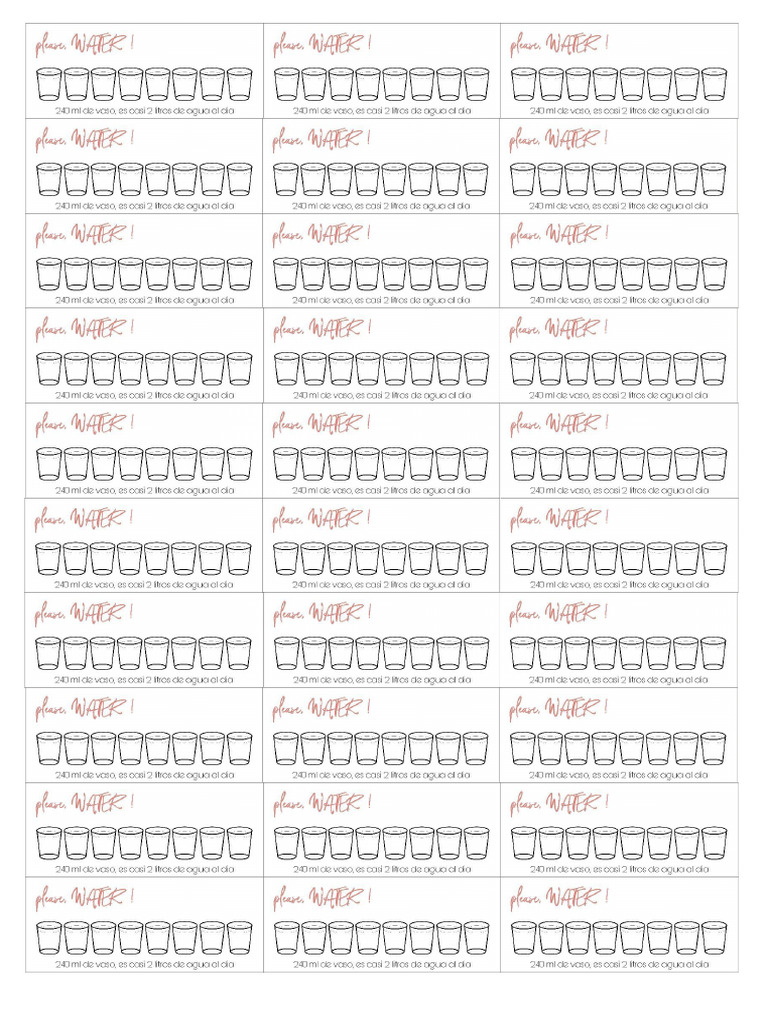 Tracker Agua + Goals | PDF