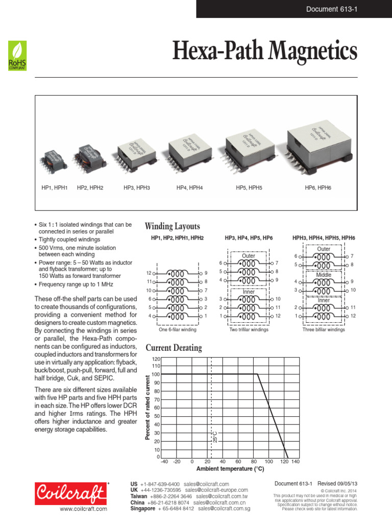 Coilcraft Haxa Path Magnetics | PDF | Electrical Engineering | Electricity