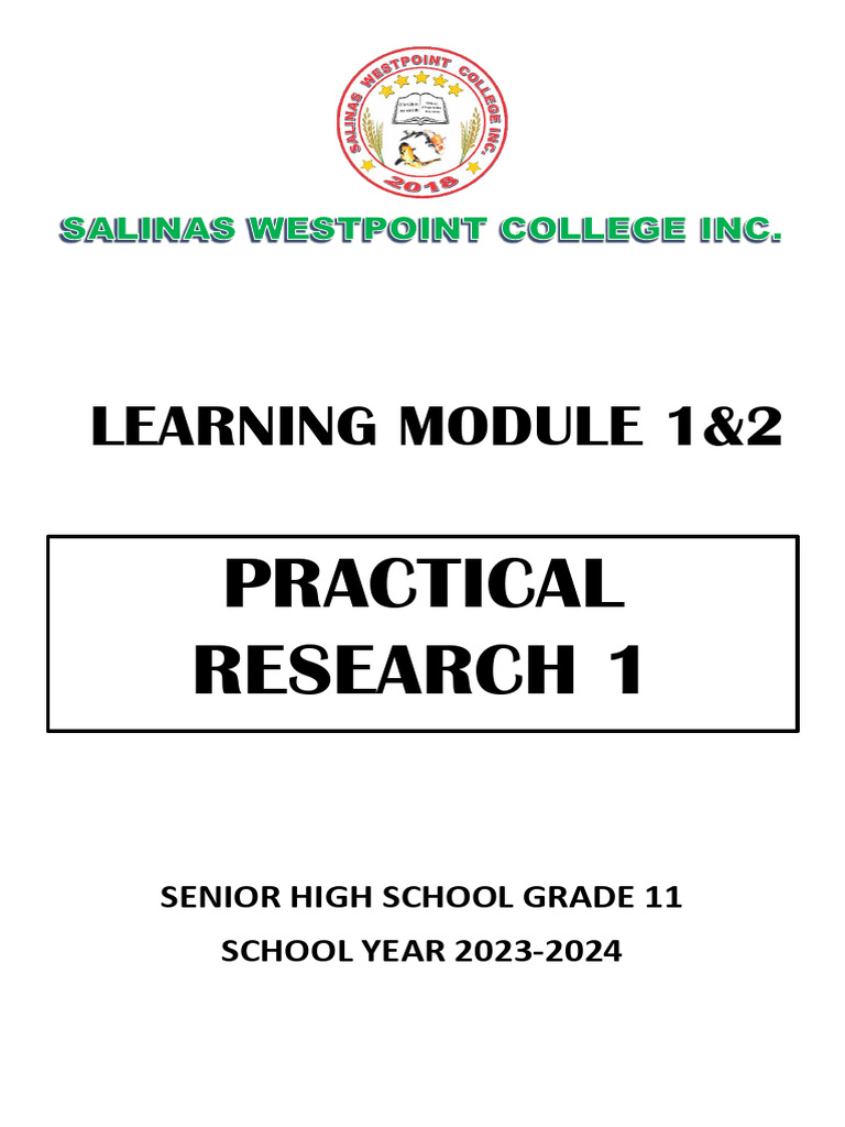 Module 1-2_practical Research 1 | PDF | Knowledge | Methodology
