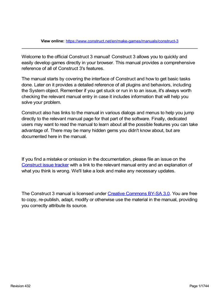 Construct 3 | PDF | Computer File | Online And Offline