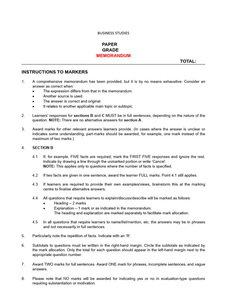 District BSTD Gr11 Paper 1 June MG | PDF | Employment | Labour Law
