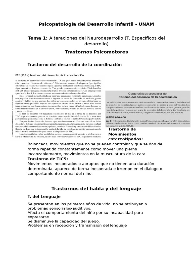 Psicopatologia Del Desarrollo Infantil - Clases - Said Arguello | PDF ... Psicopatologia Del Desarrollo Infantil - Clases - Said Arguello | PDF ...