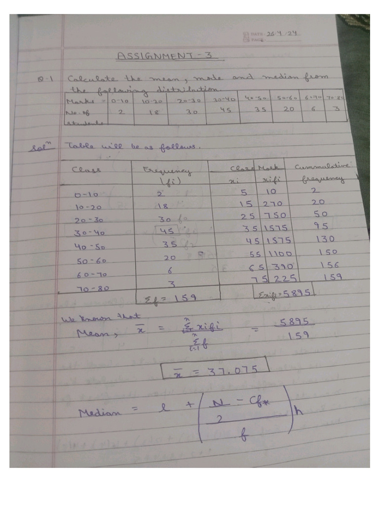 Assignment 1 Maths | PDF