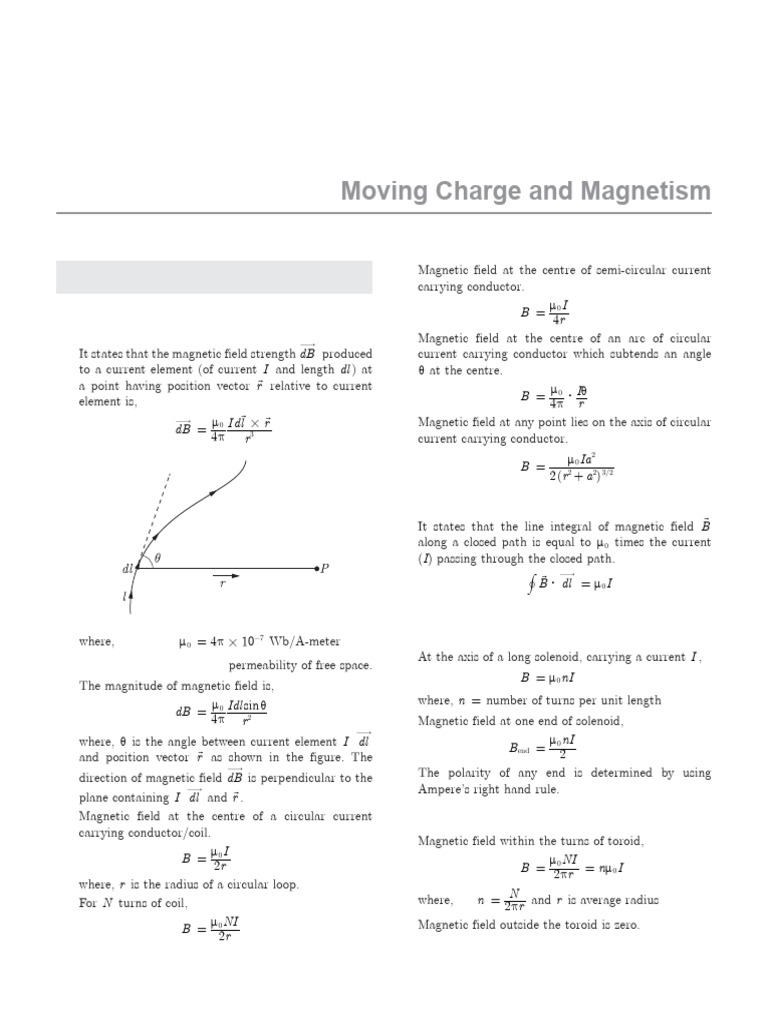 cblephcp04 | PDF | Magnetic Field | Electric Current