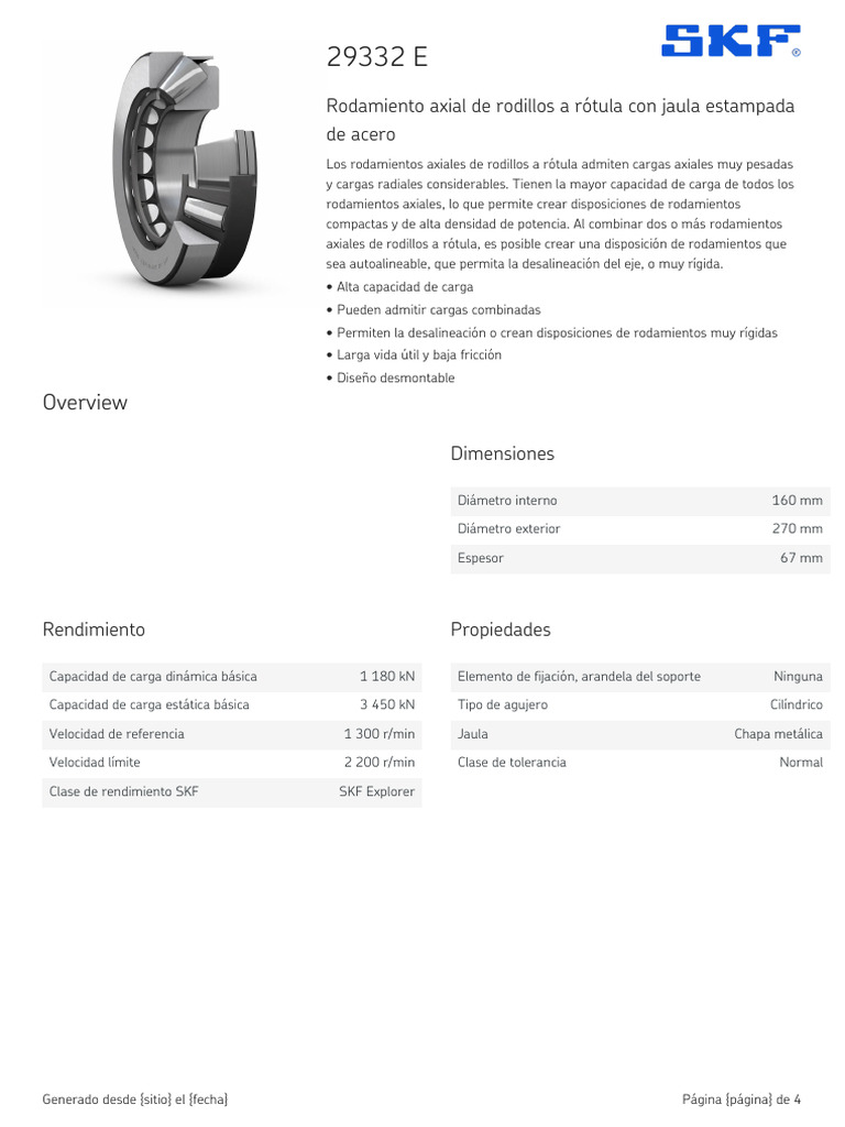 SKF 29332 E Specification | PDF | Red mundial | Internet y web