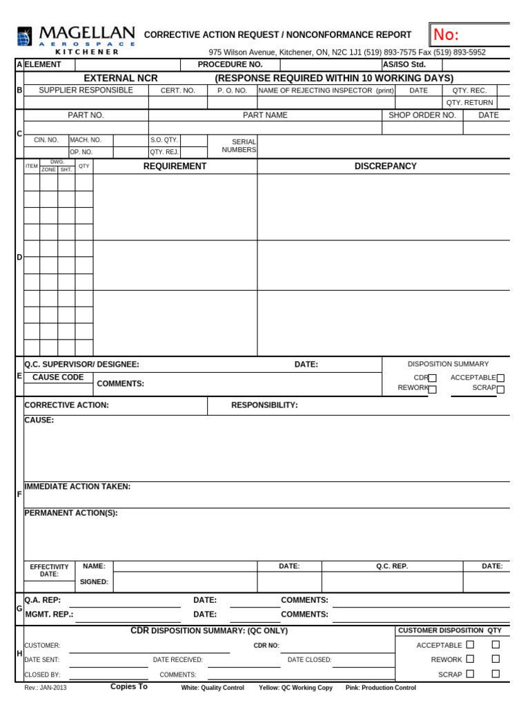 Car Form and 5 Why - Template | PDF | Computing