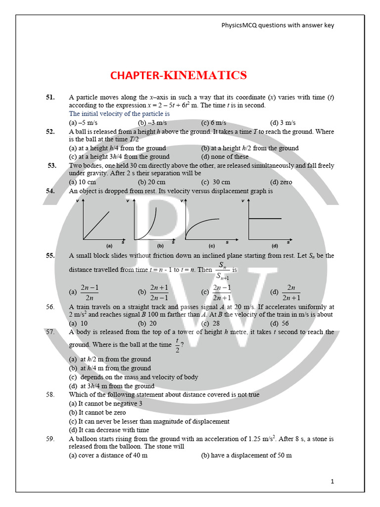 Kinematics | PDF | Acceleration | Velocity