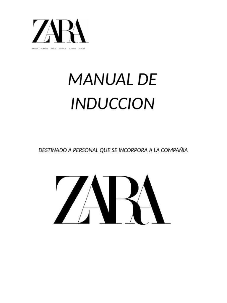Inducción y Cultura en Zara | PDF