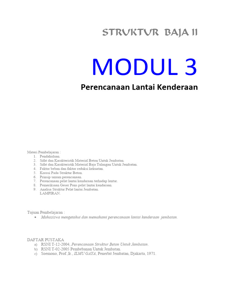 #06 Perencanaan Lantai Kenderaan | PDF | Griya & Taman | Sains & Matematika