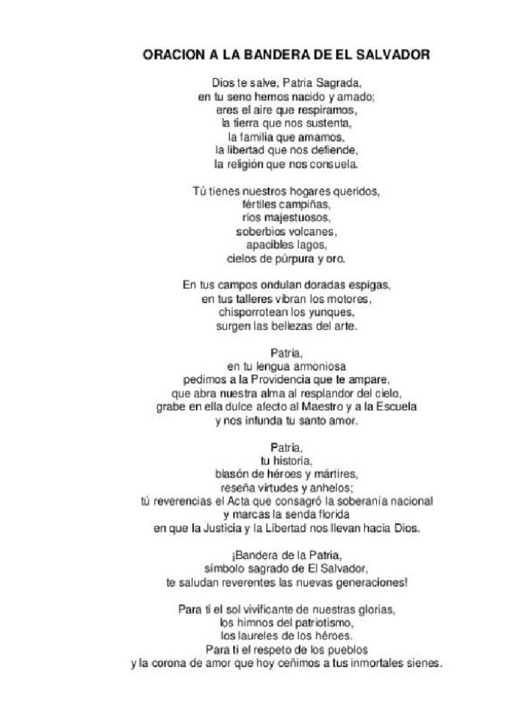 Oracion A La Bandera | PDF