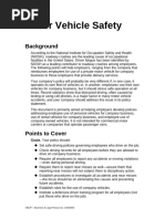 Safe Driving Policy | PDF | Driving | Road Traffic Safety