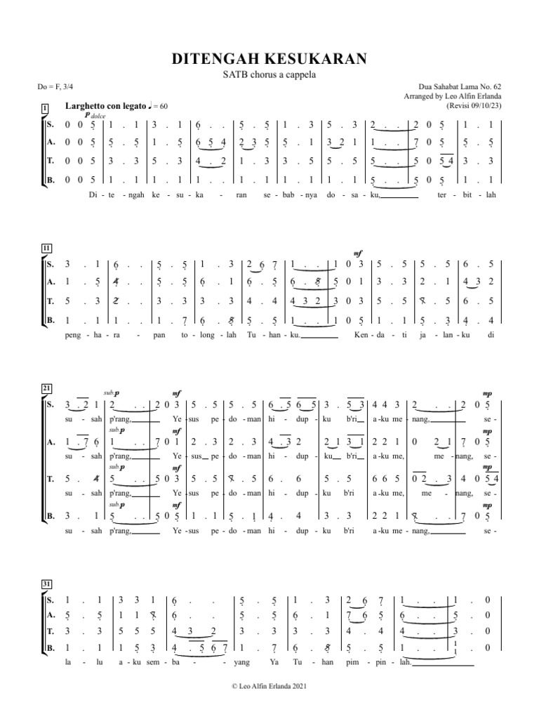 Di Tengah Kesukaran 2023 | PDF