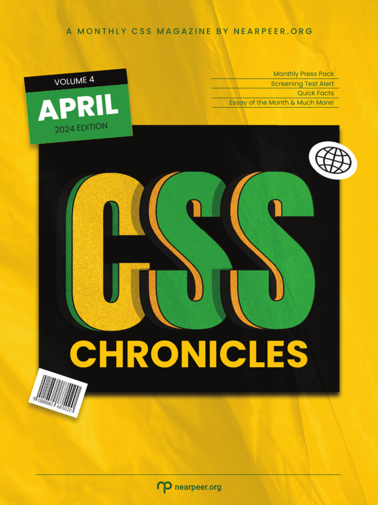 CSS Chronicles (45th Issue) April Edition 2024 | PDF | Politics