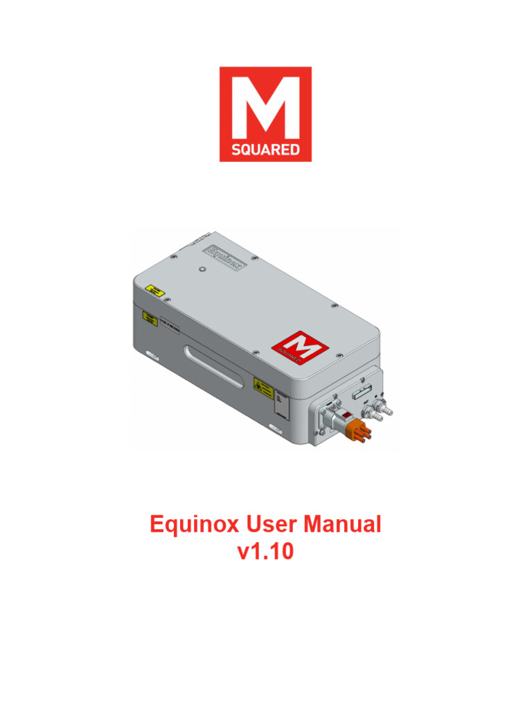 Equinox Laser User Manual v1.10 | PDF | Laser | Optics