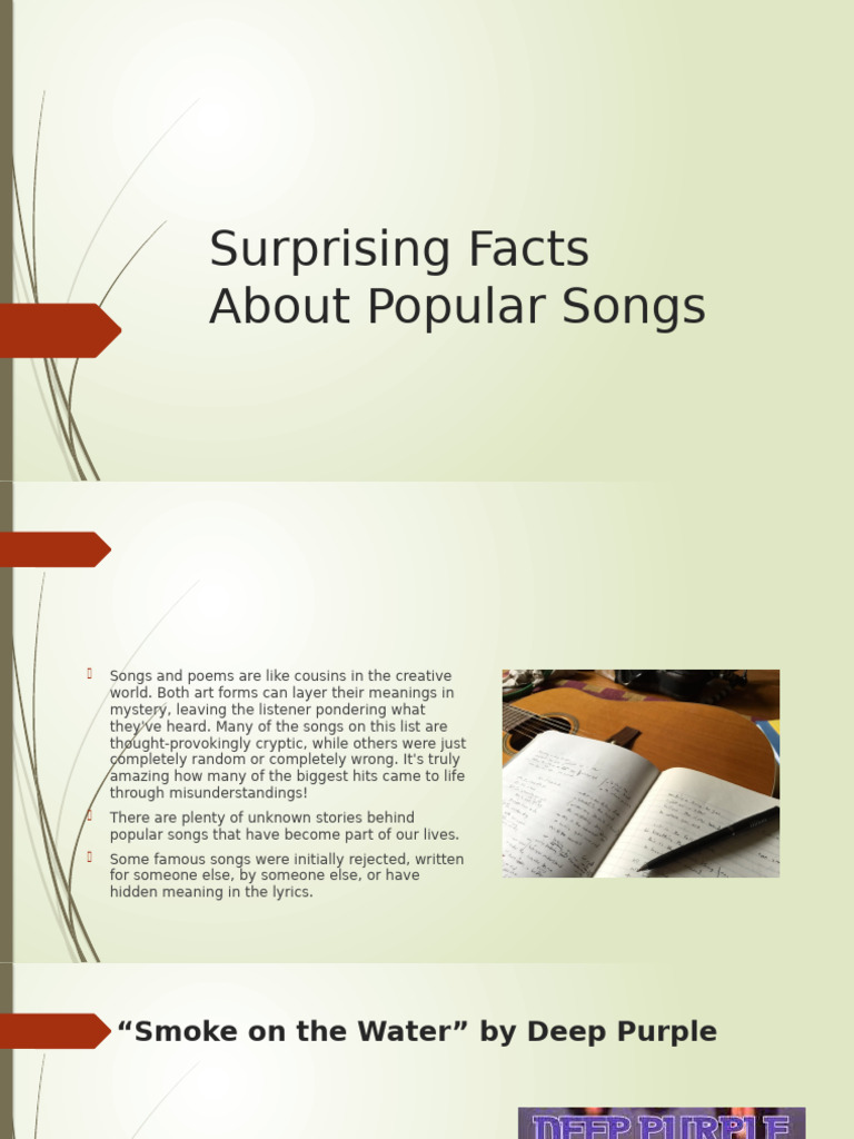 Surprising Facts About Popular Songs | PDF