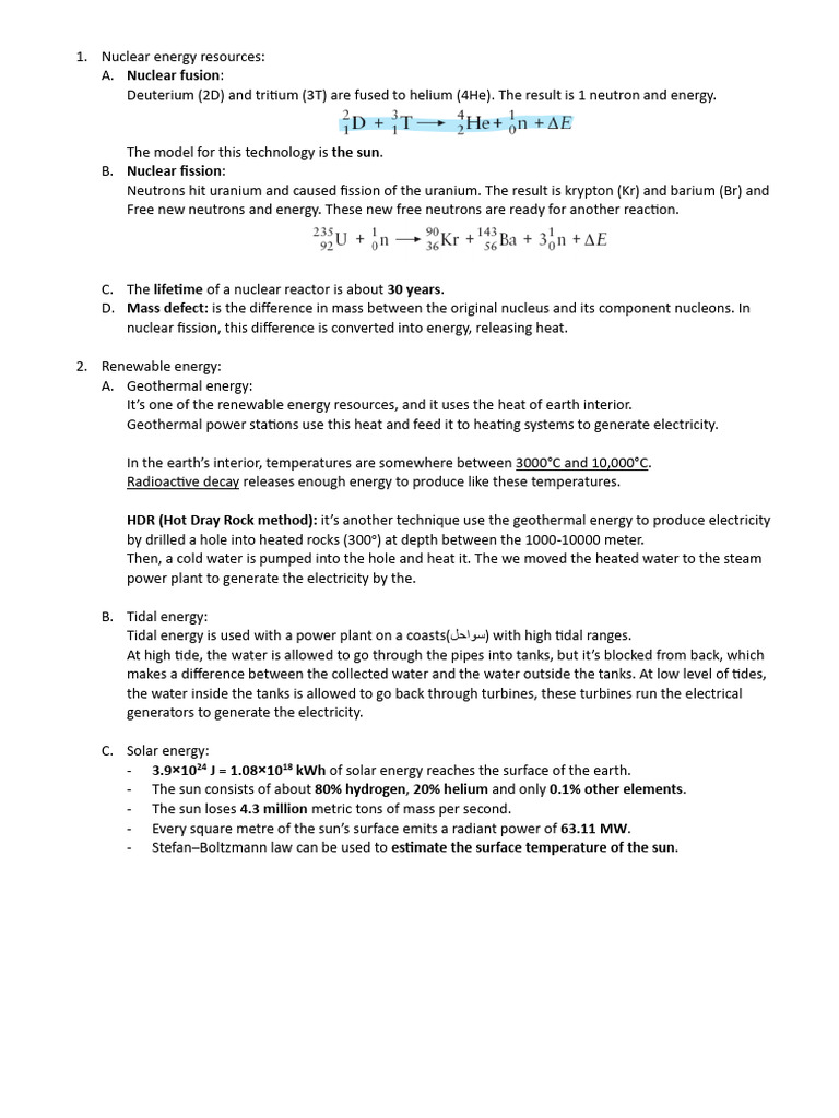 Nuclear Energy Resources | PDF | Nuclear Reactor | Neutron
