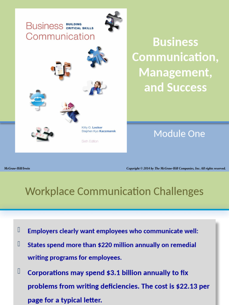 Chapter 1 Business Communication, Management, and Success | PDF ...
