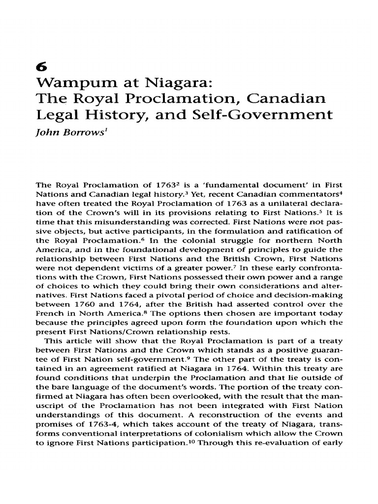 Aboriginal and Treaty Rights in Canada Essays On L... - (6 Wampum at ...