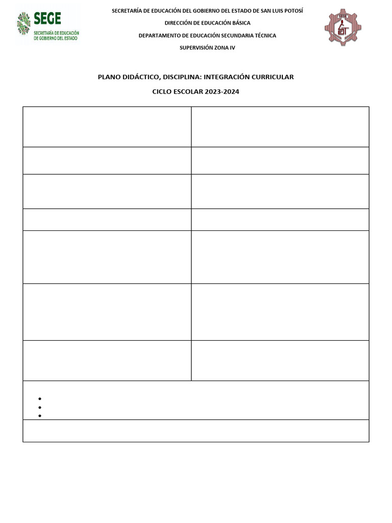 Actividades de Integración Curricular en Secundaria | PDF | Inclusión ...