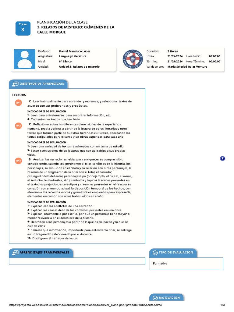 Clase sobre Relatos de Misterio | PDF | Narración | Evaluación