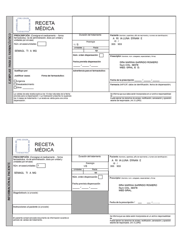 Semaglutida 1,7MG | PDF | Farmacia | Farmacéutico
