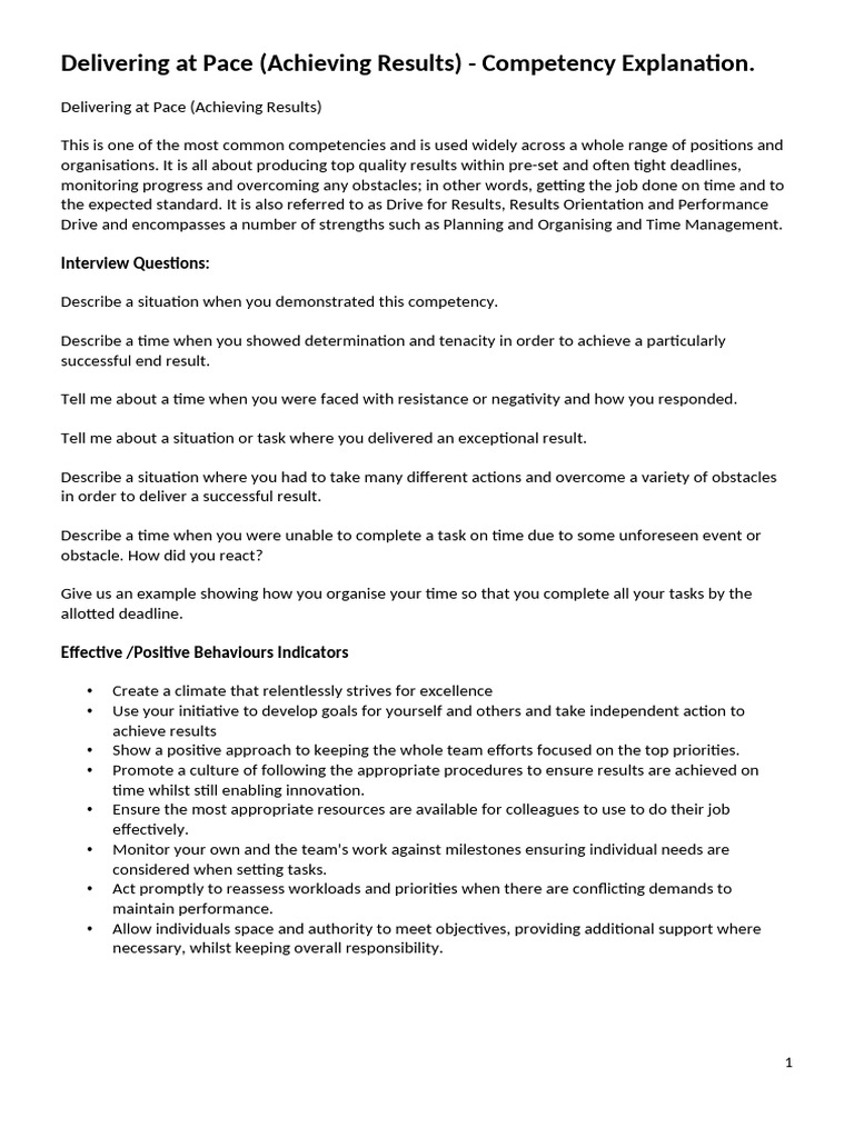 Delivering at Pace TUTORIAL | PDF | Career & Growth | Business