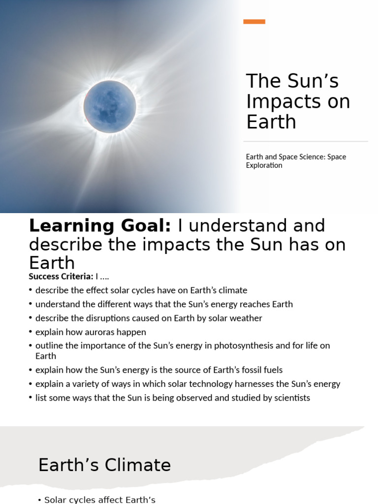 Effects of the Sun on Earth | PDF | Sun | Solar Energy