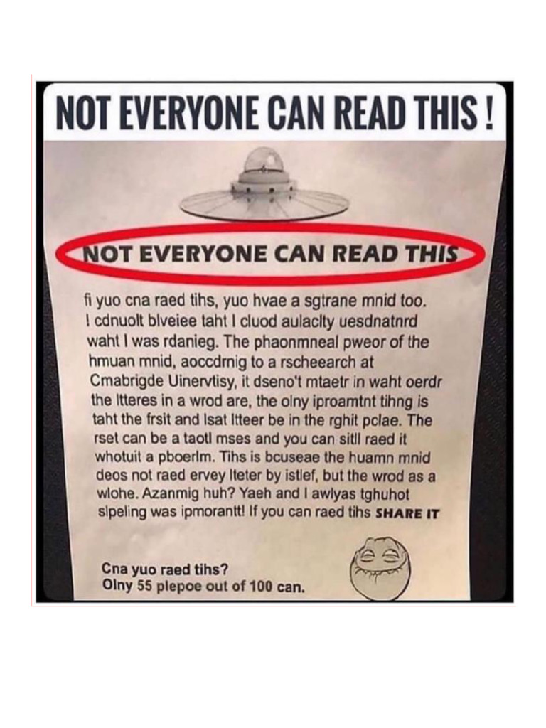 Not Everyone Can Read This | PDF