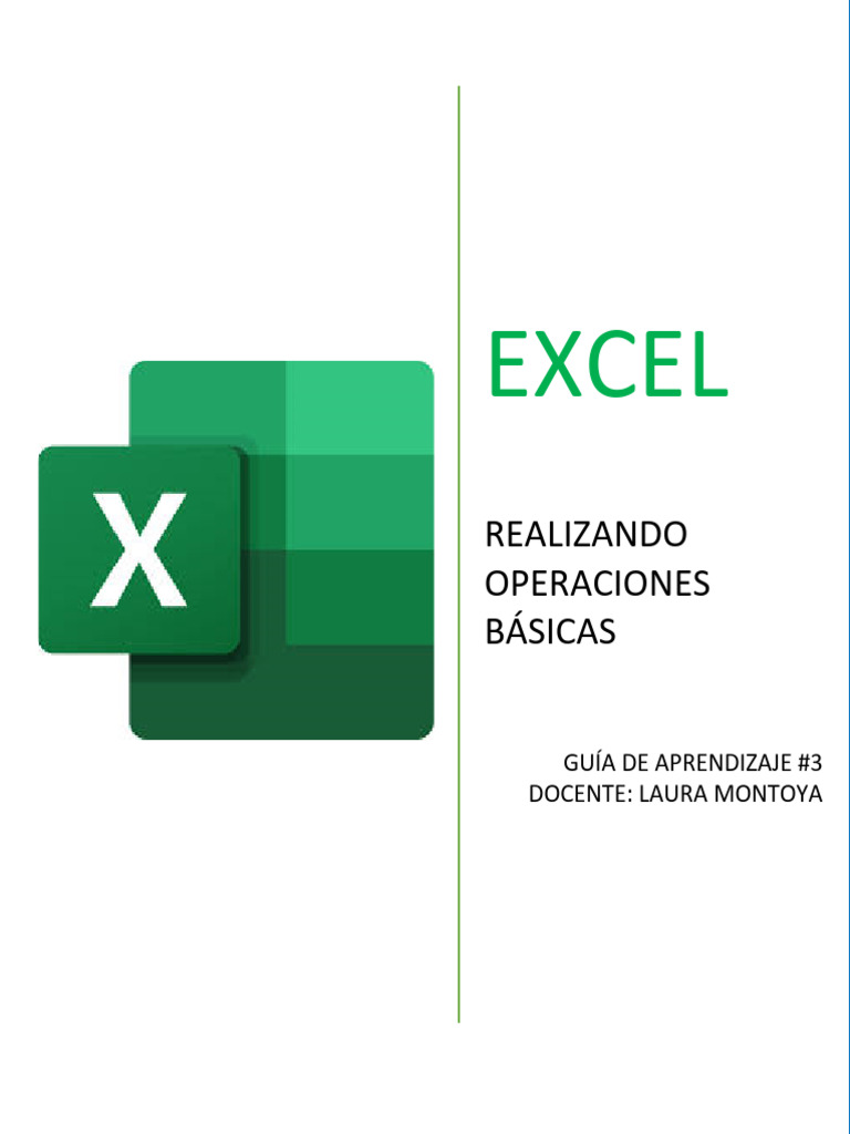 Guía #3 Excel | PDF | Matemáticas