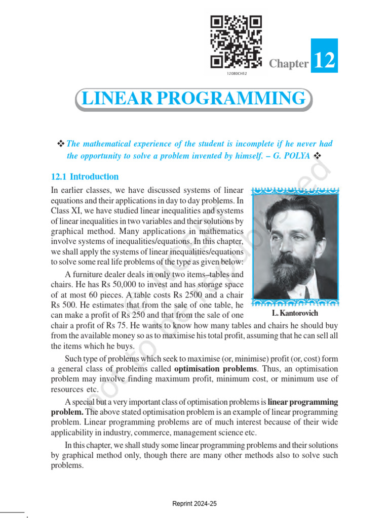 Lemh 206 | PDF | Linear Programming | Mathematical Optimization