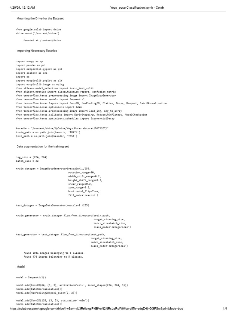 Yoga Pose Classification Pdf Computer Science Computational Neuroscience