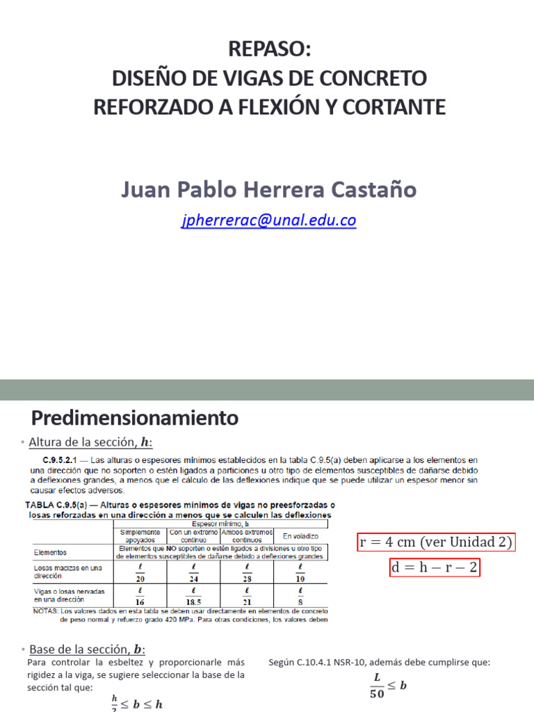 R5. Diseño de Vigas A Flexión y Cortante | PDF | Viga (Estructura) | Doblar