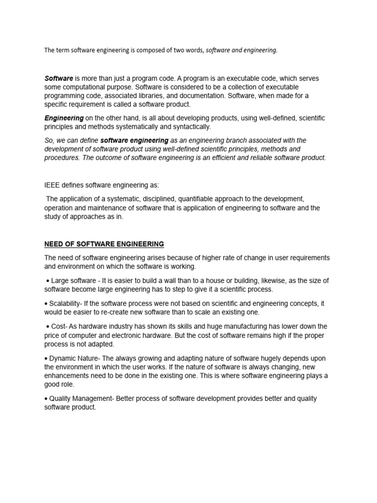 Chap 1 | PDF | Software | Engineering