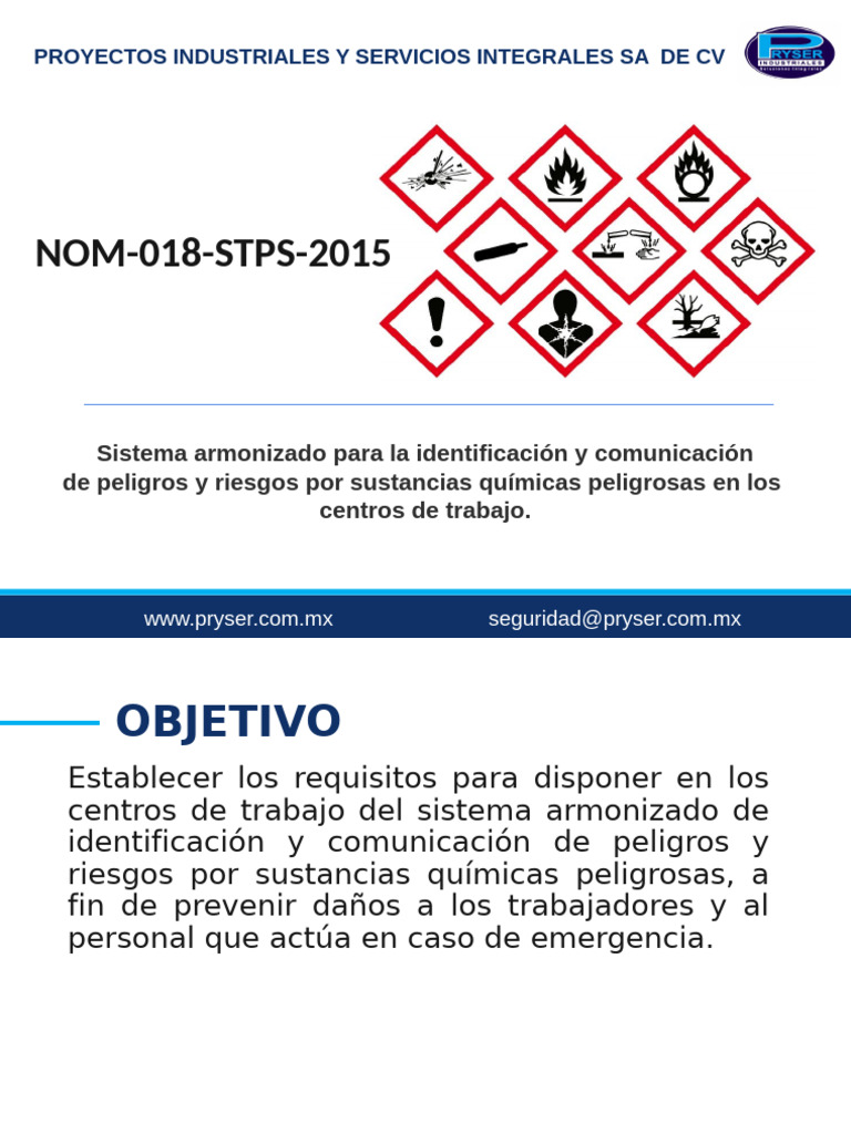 NOM-018-STPS-2015 Sistema Armonizado para La Identificacion y ... NOM-018-STPS-2015 Sistema Armonizado para La Identificacion y ...
