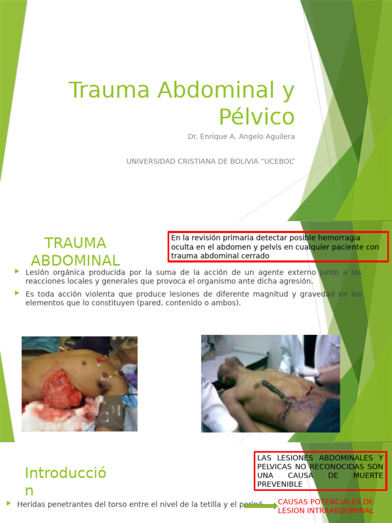 Clase V Trauma Abdominal y Pélvico | PDF | Pelvis | Abdomen