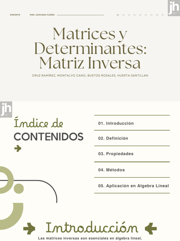 Matriz Inversa | PDF | Matriz (Matemáticas) | Determinante