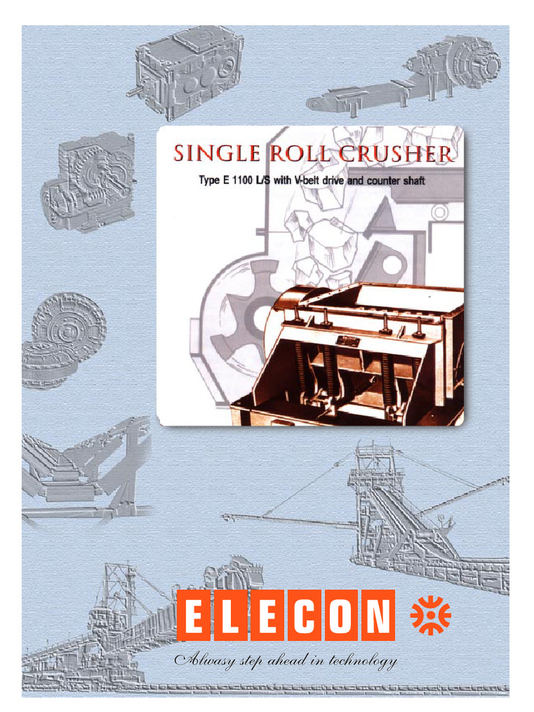 Single Roll Crusher | PDF | Secondary Sector Of The Economy ...