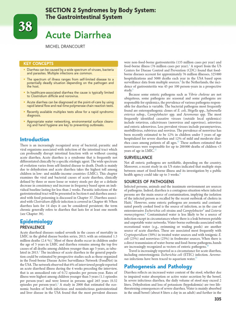 Acute Diarrhea | PDF | Diarrhea | Cholera