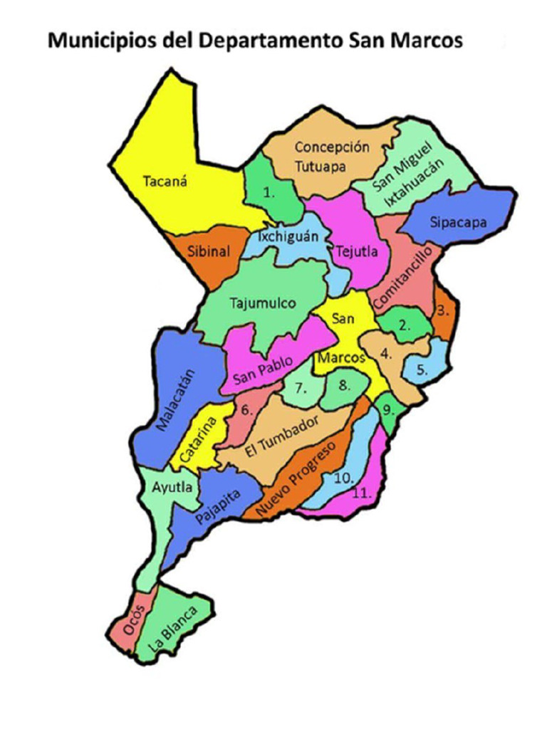 Mapa de Guatemala y San Marcos2 | PDF