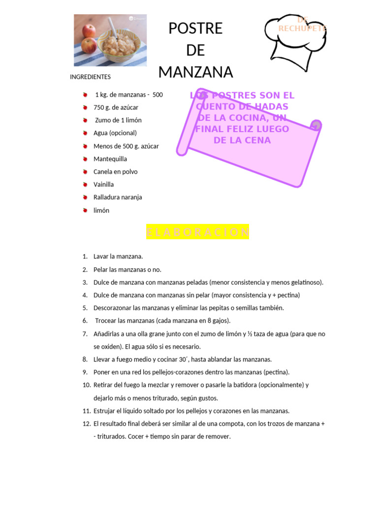 Tarea Libre Ofimatica 1 | PDF | Postres | Cocinando